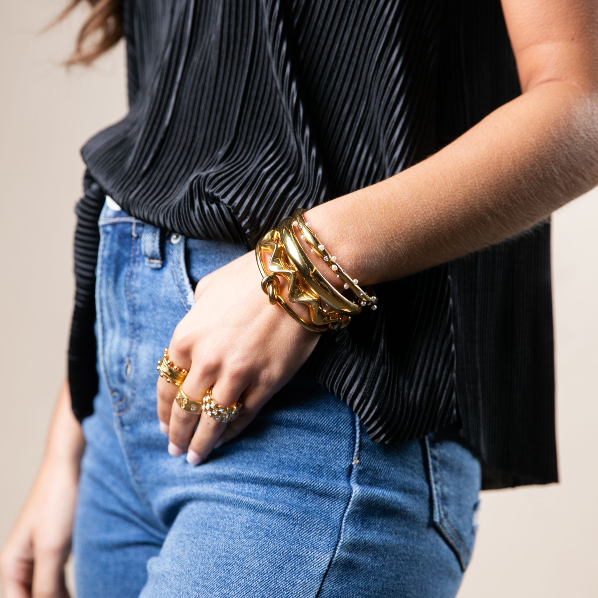 18k Gold Plated Bracelets – Jane Marie